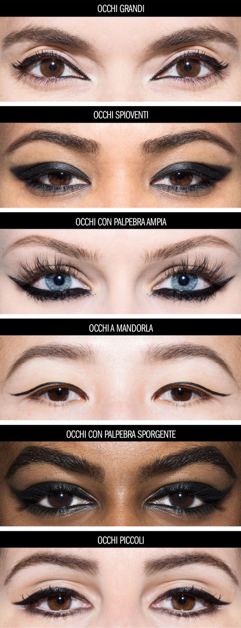 6 modi per mettere l'eyeliner alla perfezione in base alla forma dei ...